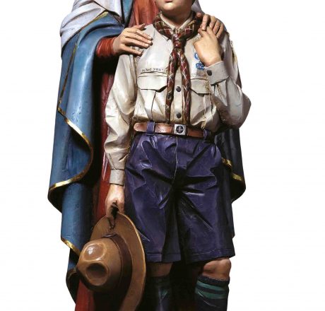 Mary Statue (Our Lady with Boy Scout) #700/156 - McKay Church Goods