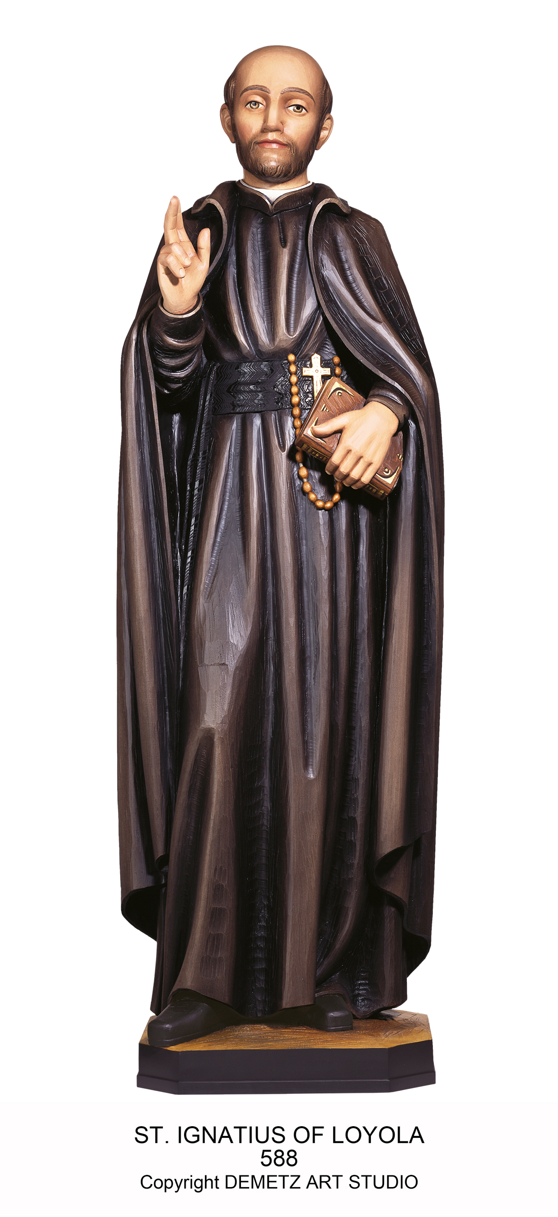 St. Ignatius Statue #588, 36" or 60" - McKay Church Goods