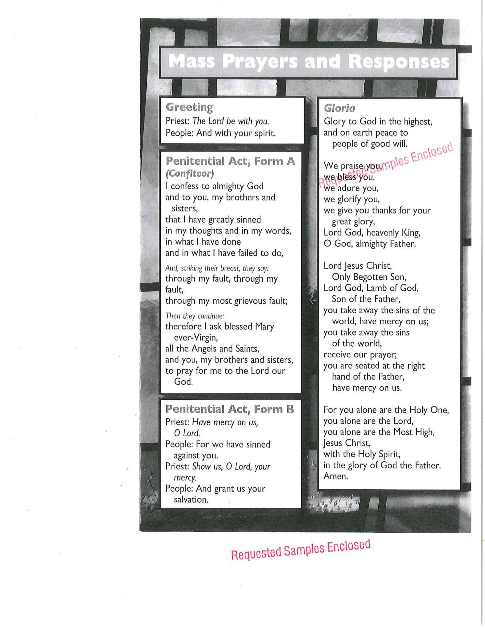 Pew Cards #X1215, 50/PK - McKay Church Goods