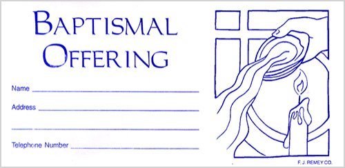 Envelopes - Baptism #339 - McKay Church Goods