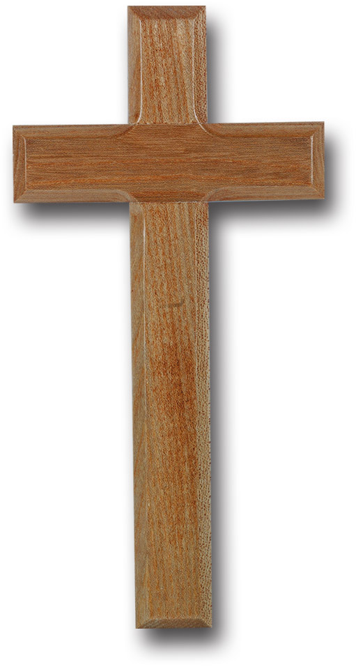 Cross - Oak #10O1 (10" Ht.) - McKay Church Goods