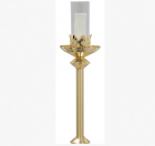 Processional Torch Candlestick, 60"H., 3" x 8" Glass Globes #K437, K437-B, K437-G - McKay Church ...