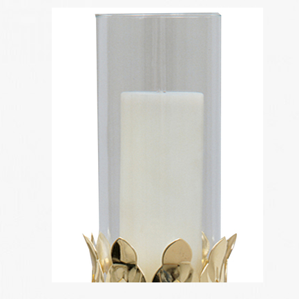 Processional Torch Candlestick, 60"H., 3" x 8" Glass Globes #K437, K437-B, K437-G - McKay Church ...
