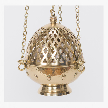 Three Chain Censer, Brass #H-173B or Silver #H-173S, Boats #H-172B or # ...