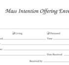 Envelopes - Mass Intention #CF080, 100/bx - McKay Church Goods