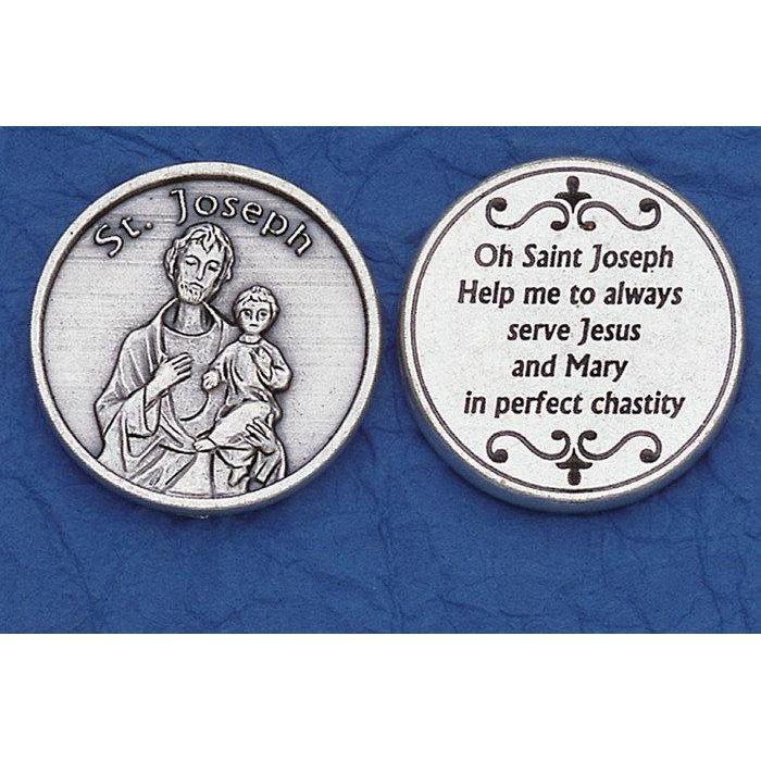 St. Joseph Pocket Token, #171-25-0023, Pack of 25 - McKay Church Goods