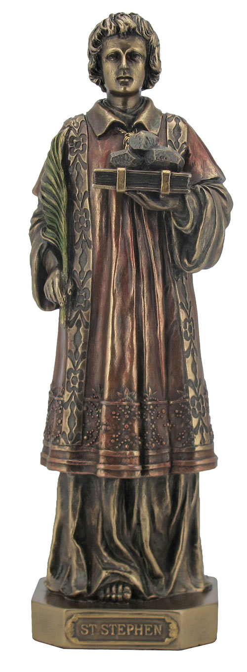 St. Stephen Statue #SR-76613 9"H. - McKay Church Goods