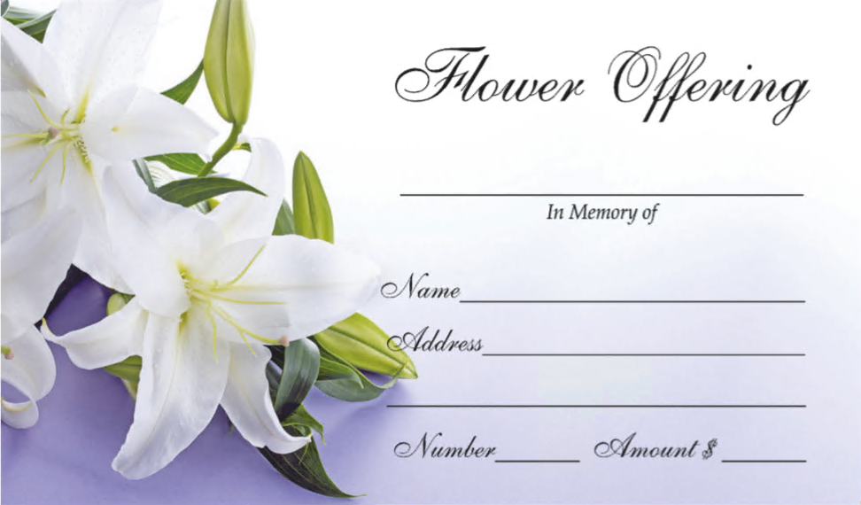 Envelopes - Flower #CS004B - McKay Church Goods